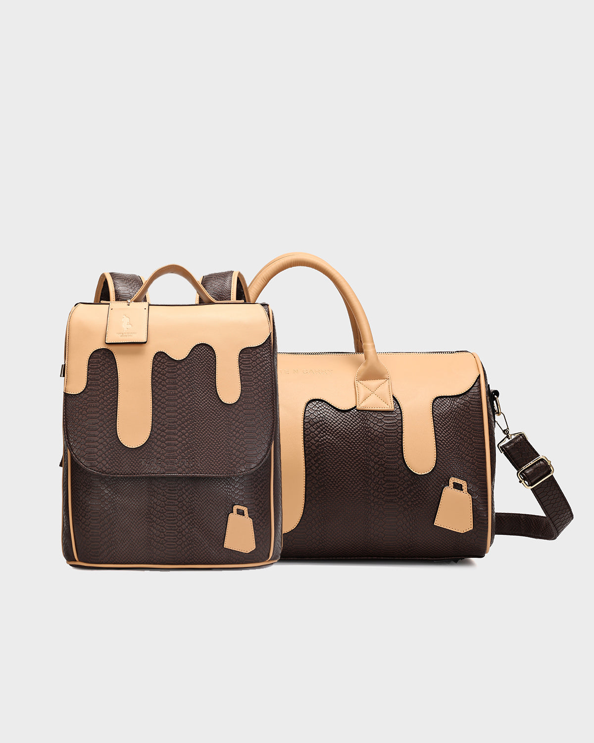 Signature Drip Travel Set in Chocolate – Tote&Carry